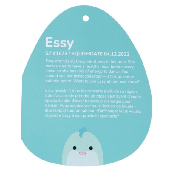 Squishmallows | Other | Nwt 75 Essy The Blue Eel Squishmallow | Poshmark